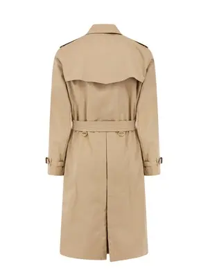 Burberry Double Breasted Belted Trench Coat