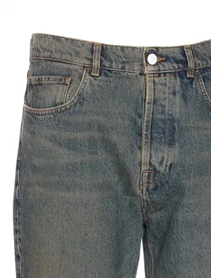 AMISH SUPPLIES Jeremiah Buttoned Jeans - Gray