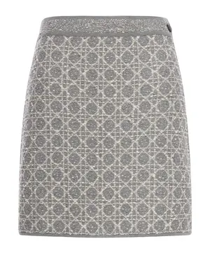 Dior Macro Cannage Mini Skirt - No