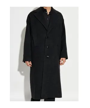 Dolce & Gabbana Single-breasted Oversized Coat - Black