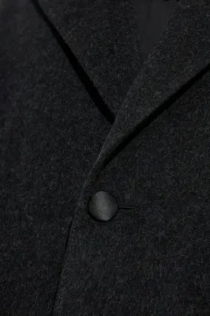 Dolce & Gabbana Single-breasted Oversized Coat - Black