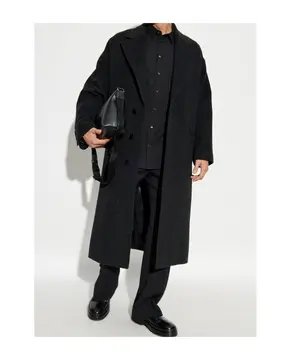 Dolce & Gabbana Single-breasted Oversized Coat - Black
