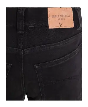 Balenciaga Slim-fit Bootcut Jeans - Black