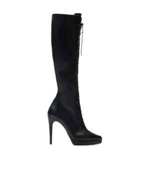 Casadei 100mm Michelle Lace-up High Heel Boots