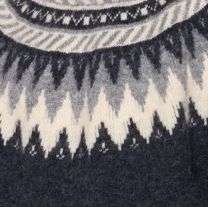 Howlin' Magician Crewneck Knitwear With Fair Isle Pattern - Black