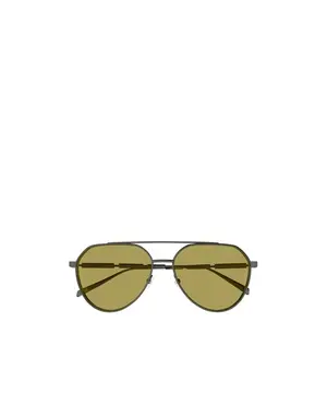 Alexander McQueen Aviator Frame Sunglasses - Grey