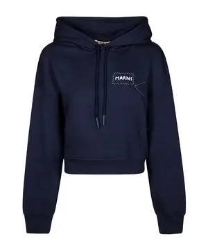 Marni Logo Embroidered Hoodie
