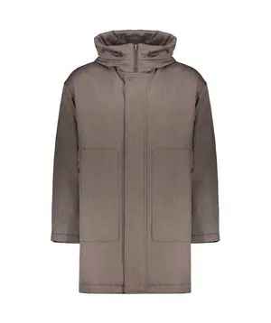 Herno Hooded Padded Coat - Gray