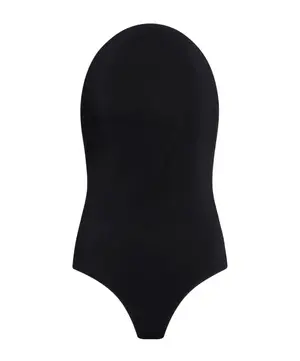 Alaïa Curved Soft Jersey Bodysuit