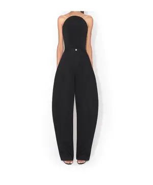 Alaïa Curved Soft Jersey Bodysuit