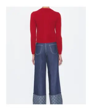Tory Burch Cashmere Button Cardigan - Red