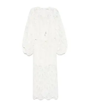 Zimmermann Zimmermann Lace Drawstring Waist Dress Ivory