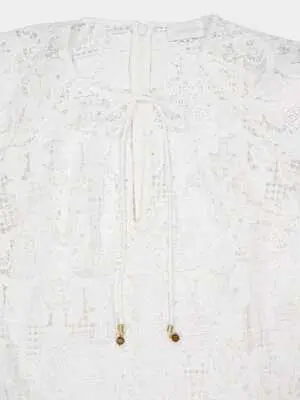 Zimmermann Lace Drawstring Waist Dress
