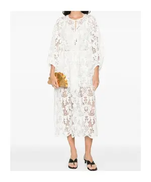 Zimmermann Lace Drawstring Waist Dress