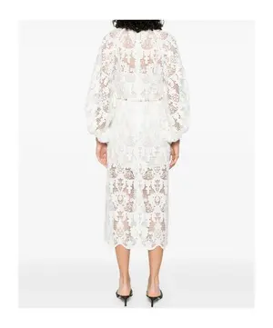 Zimmermann Lace Drawstring Waist Dress