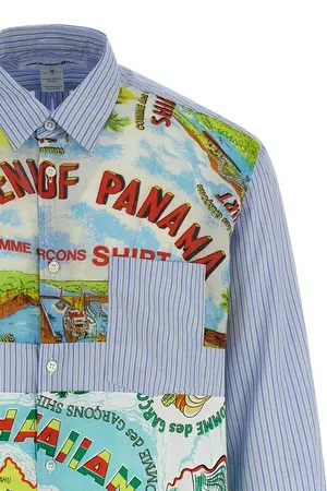 Comme Des Garçons Poplin Shirt - Blue