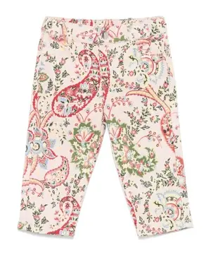 Etro Paisley Print Tapered Leg Trousers - Pink
