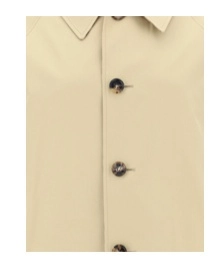 Burberry Check-pattern Buttoned Reversible Trench Coat