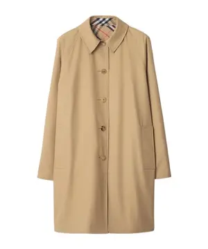 Burberry Check-pattern Buttoned Reversible Trench Coat - Linen