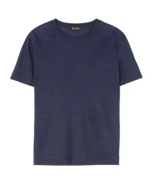 Loro Piana Lightweight Crewneck T-shirt - Navy Blue