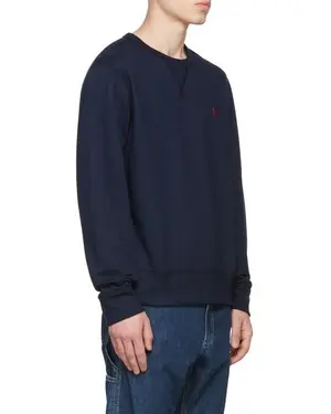 Polo Ralph Lauren Embroidered Logo Crewneck Sweatshirt - Black
