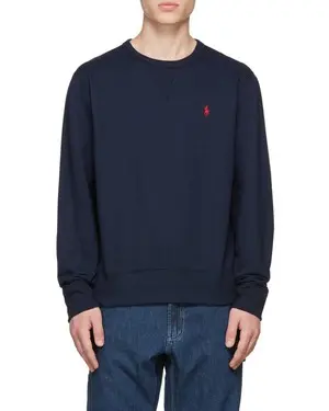 Polo Ralph Lauren Embroidered Logo Crewneck Sweatshirt - Black