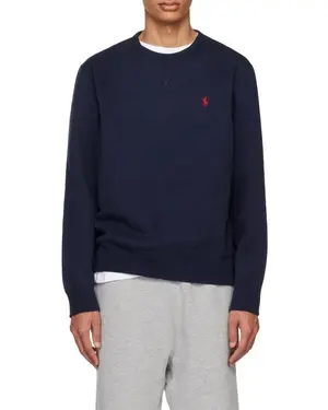 Polo Ralph Lauren Embroidered Logo Crewneck Sweatshirt - Black