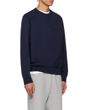 Polo Ralph Lauren Embroidered Logo Crewneck Sweatshirt - Black
