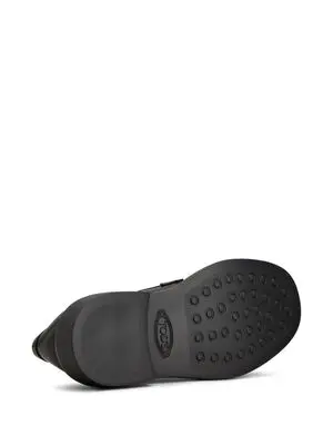 TOD'S Horsebit Slip-on Loafers - Black