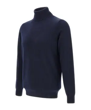 KANGRA Ribbed Turtleneck Sweater - Black