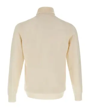 KANGRA Ribbed Turtleneck Sweater - Nude