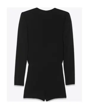 Saint Laurent Embellished Ruched Dress