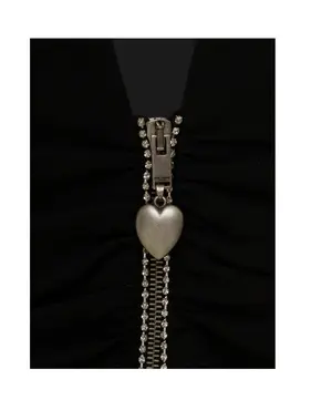 Saint Laurent Embellished Ruched Dress