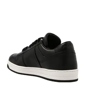 Prada Downtown Leather Sneakers - Black