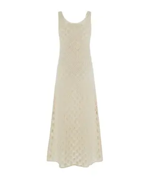 Chloé Shell Stitch Recycled Cashmere Knitted Dress