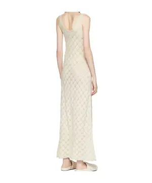 Chloé Shell Stitch Recycled Cashmere Knitted Dress