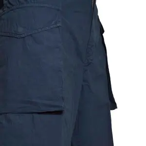 Aspesi Logo Patch Cargo Bermuda Shorts - Blue