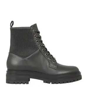 GIANVITO ROSSI Martis 20 Lace-up Combat Boots - Black