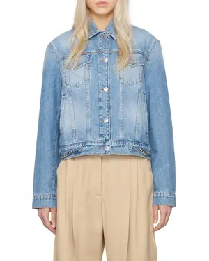 Stella McCartney Denim Jacket With Logo Detail