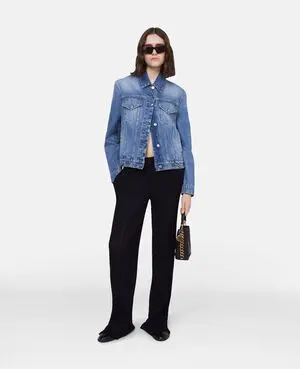 Stella McCartney Denim Jacket With Logo Detail