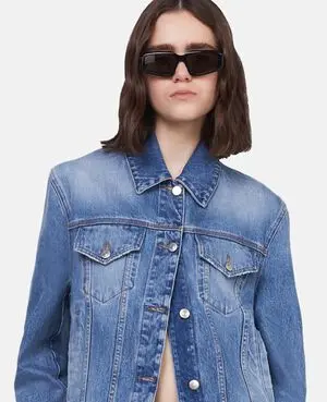 Stella McCartney Denim Jacket With Logo Detail