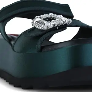 ROGER VIVIER Embellished Platform Wedge Sandals