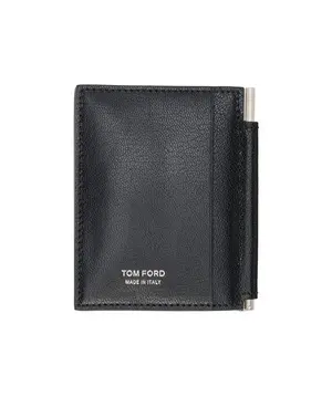 TOM FORD T-shaped Money Clip Wallet - Black