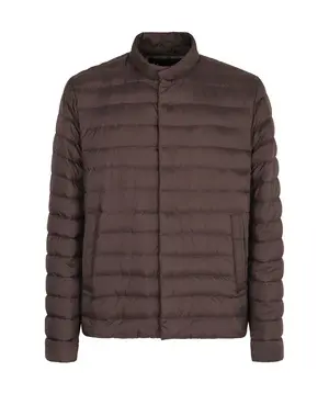 Herno Quilted Down Jacket With Stand Collar