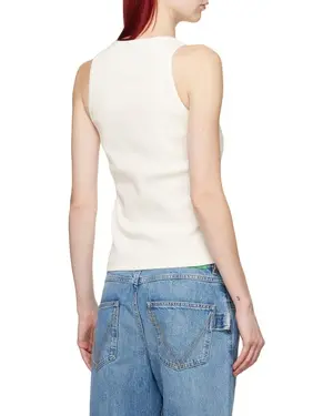 Bottega Veneta Ribbed Sleeveless Tank Top