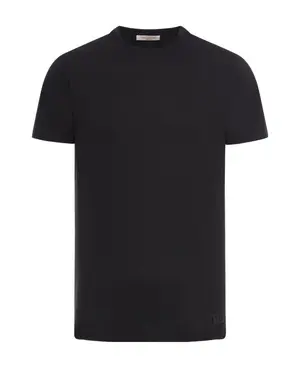 Valentino Garavani Crewneck Short-sleeved T-shirt - Black