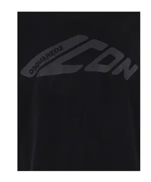 Dsquared2 Icon New Generation Loose Fit Maxi Logo T-shirt - Black