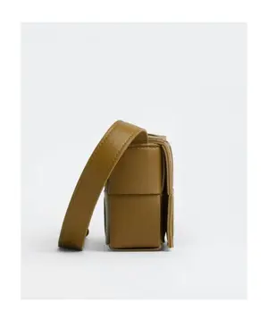 Bottega Veneta Intrecciato Leather Mini Bag - Brown