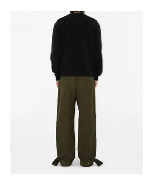 Burberry Logo Embroidered Crewneck Sweatshirt - Black