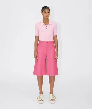 Bottega Veneta Ribbed Polo Top